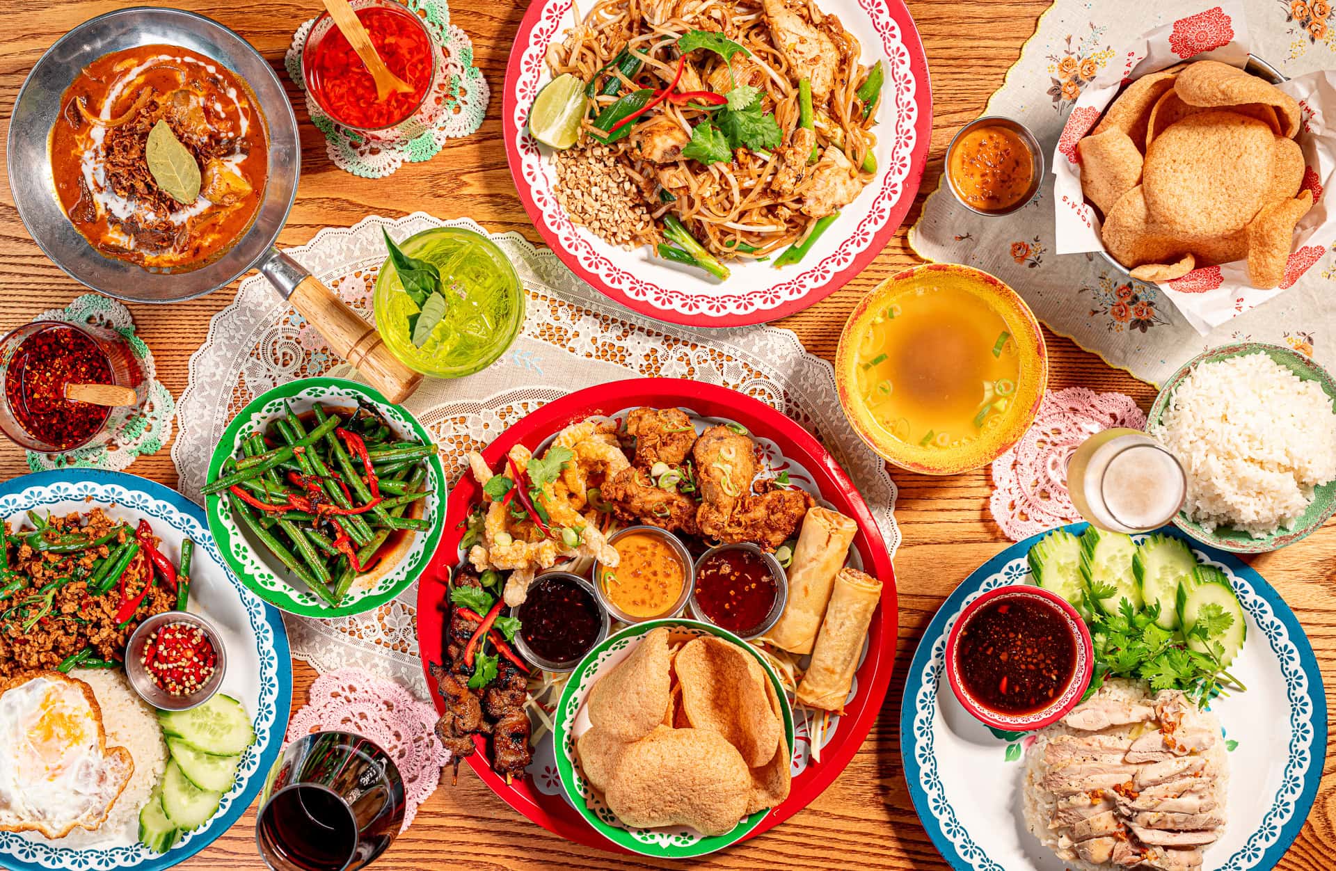 Thai Feast Menu For Groups | 3-Course Set Menu | Rosa’s Thai